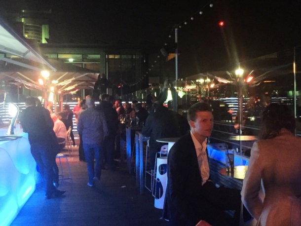 A roof top bar & comfy beds at the Doubletree by Hilton, Tower of London