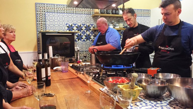 Discovering classic Spanish snacks at a tapas making class in Barcelona